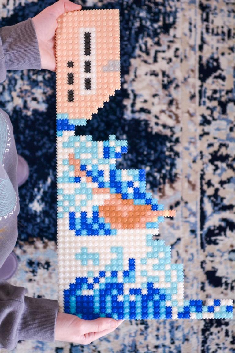 Create Pixel Art with Pix Brix: Great Wave Off Kanagawa Review – The ...